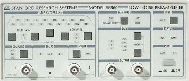 Rent or Buy Stanford Research SR560 Low Noise Voltage Preamplifier